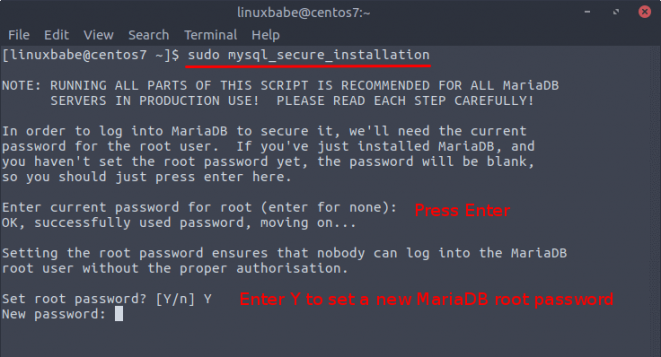 Install LEMP stack (Nginx, MariaDB, PHP) on CentOS7 Step by Step