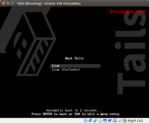How To Run Tails Linux Inside Virtualbox - LinuxBabe