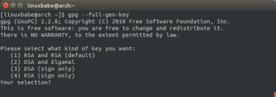 A Practical Guide to GPG - Part 1 Generate Your Keypair - LinuxBabe