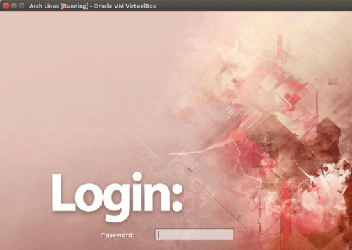 Install Arch Linux in Virtualbox with UEFI Firmware in 2019