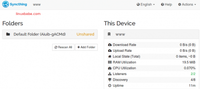 How to Install Syncthing on Ubuntu Desktop/Server