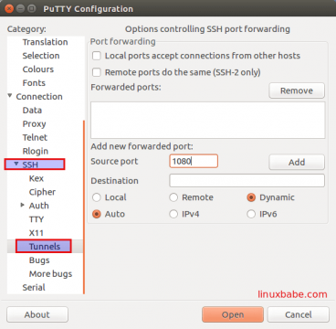 Use SSH Dynamic Port Forwarding to Bypass Great Firewall Of China