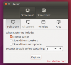 Install Kazam Screencaster on Debian /Ubuntu/Linux Mint
