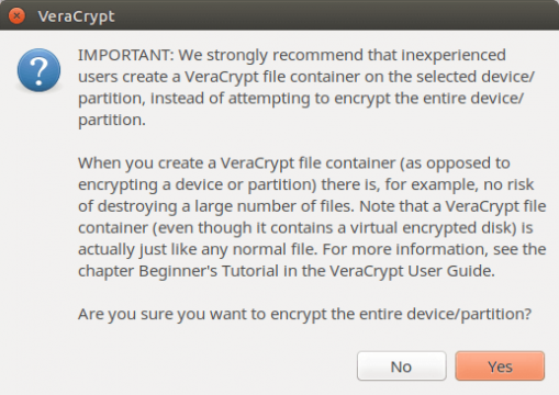 How to Encrypt USB Drive on Linux Using VeraCrypt - LinuxBabe