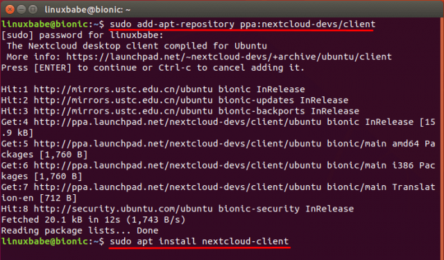 Install NextCloud on Ubuntu 18.04 with Nginx (LEMP Stack)