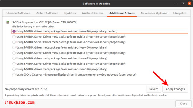 2 Ways To Install Nvidia Driver On Ubuntu 2204 Gui And Command Line