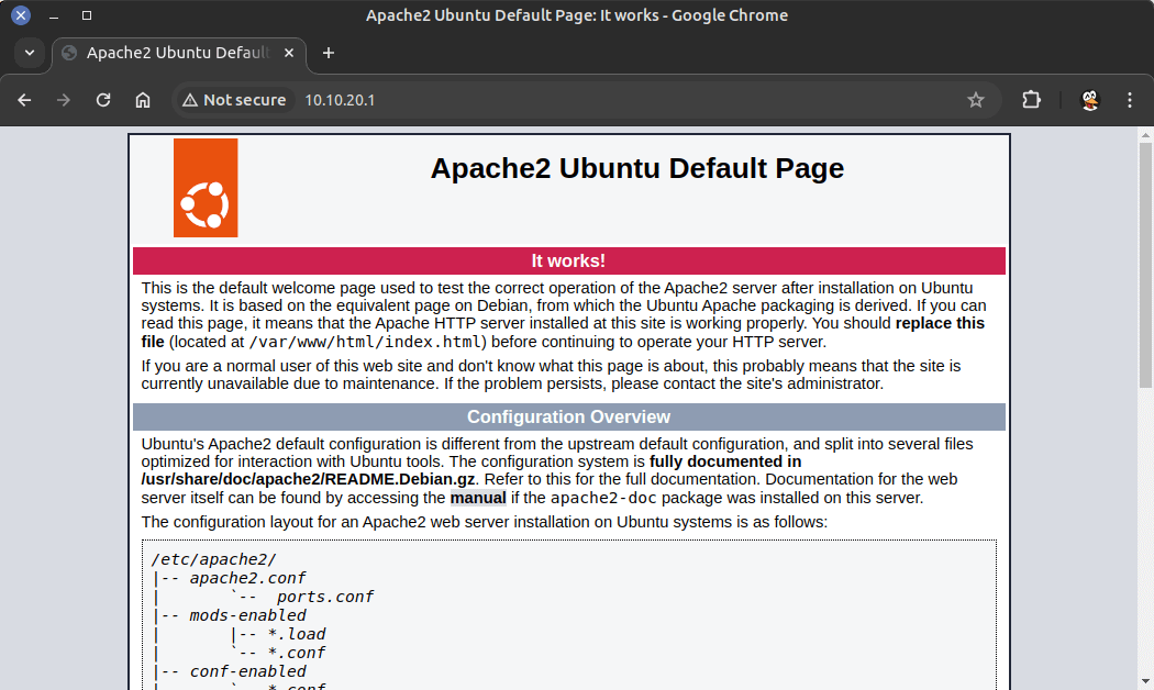 Ubuntu 24.04 apache default page - LinuxBabe