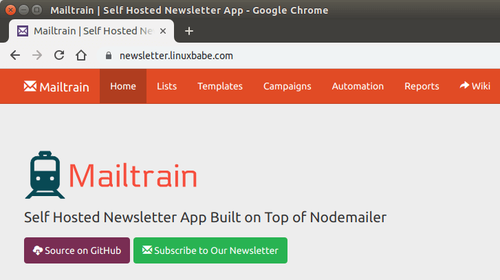 Installing Mailtrain on Ubuntu 18.04 the RAM-Friendly Way