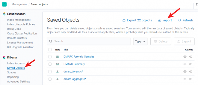 parsedmarc kibana objects - LinuxBabe