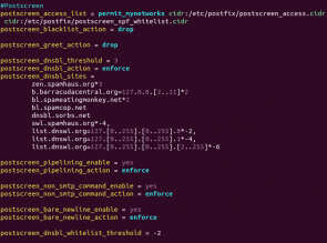 Enable and Configure Postscreen in Postfix to Block Spambots