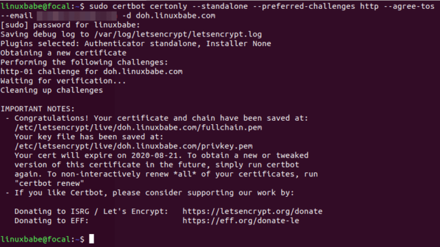 Set Up DNS over HTTPS (DoH) Resolver on Ubuntu with DNSdist