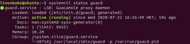 Set Up Apache Guacamole Remote Desktop on Ubuntu 22.04/20.04 Server