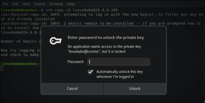 2 Simple Steps to Set Up SSH Public Key Authentication on CentOS
