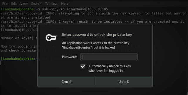 2 Simple Steps to Set Up SSH Public Key Authentication on CentOS
