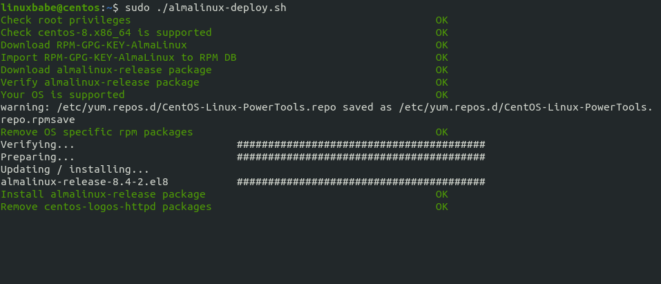 How to Migrate From CentOS 8 to Rocky Linux 8/Alma Linux 8 - LinuxBabe
