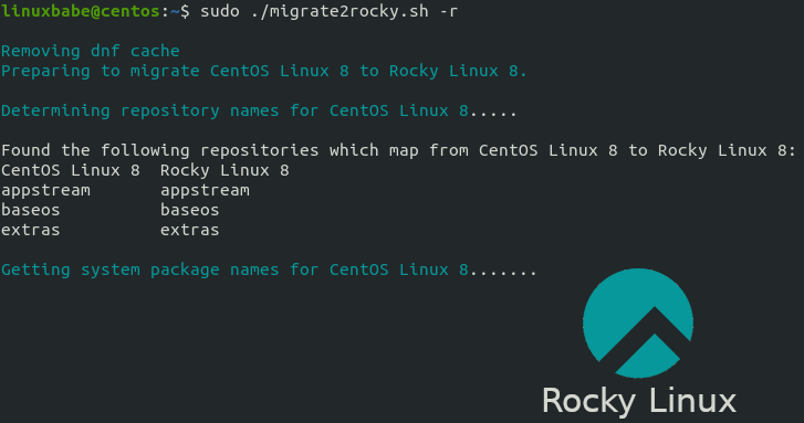 How To Migrate From Centos 8 To Rocky Linux 8alma Linux 8 Linuxbabe