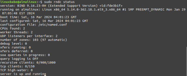 Set Up BIND DNS Resolver on RHEL 9/Rocky Linux 9/Alma Linux 9 - LinuxBabe